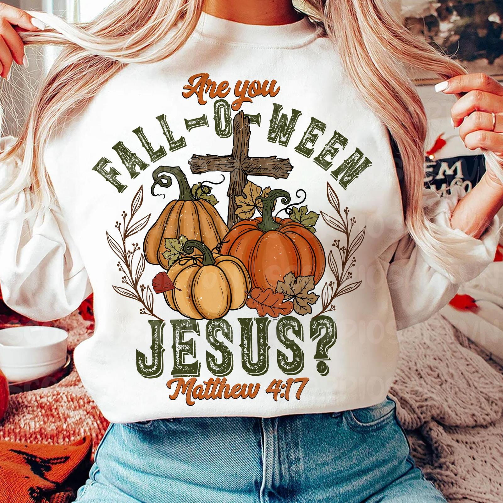 Are You Fall-O-Ween Jesus Png, Thanksgiving Png, Retro Fall Religious ...