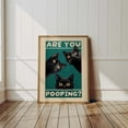 Are You Pooping Adorable Cat Bath Animal Restroom Sign Poster Unframed ...