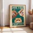 Are You Pooping Adorable Cat Bath Animal Restroom Sign Poster, Unframed ...