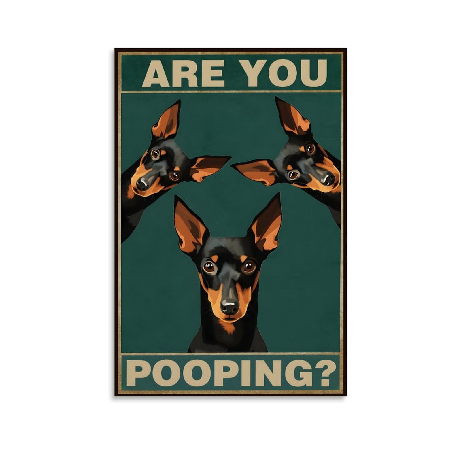 Are You Pooping Painting Vintage Poster Picture Print Wall Art Poster ...