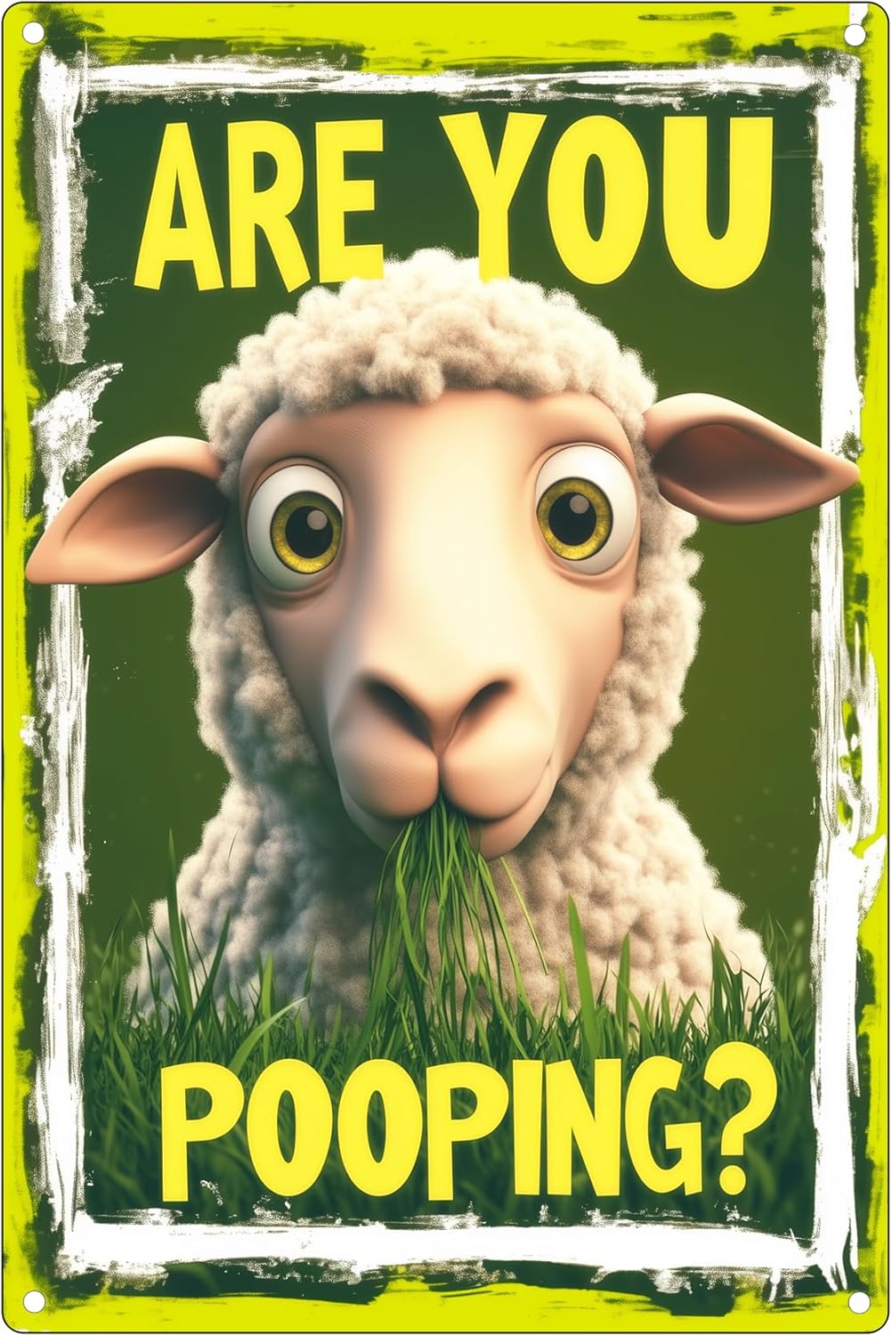 Are You Pooping Sign Are You Pooping Sheep Sign Funny Bathroom Sign ...