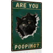 Beware of Cat Sign, Funny Attack Cat Sign, - Walmart.com