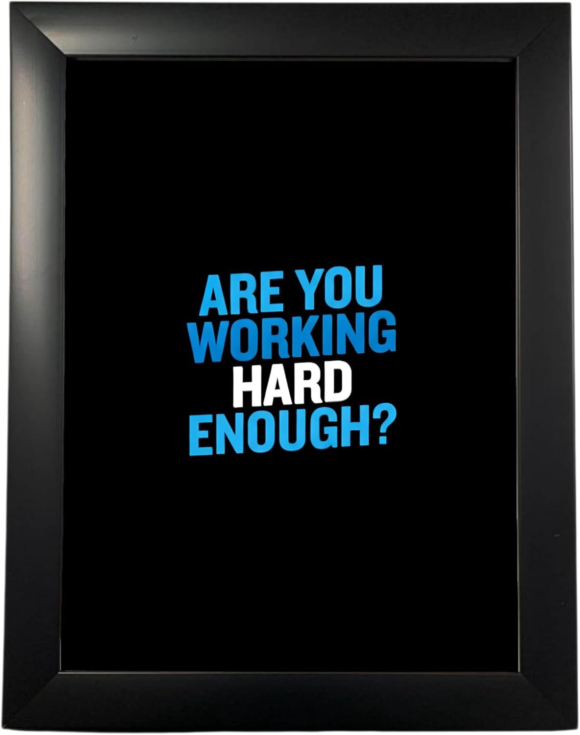 Are You Working Hard Poster - Motivational Quote Wall Art with Photo ...