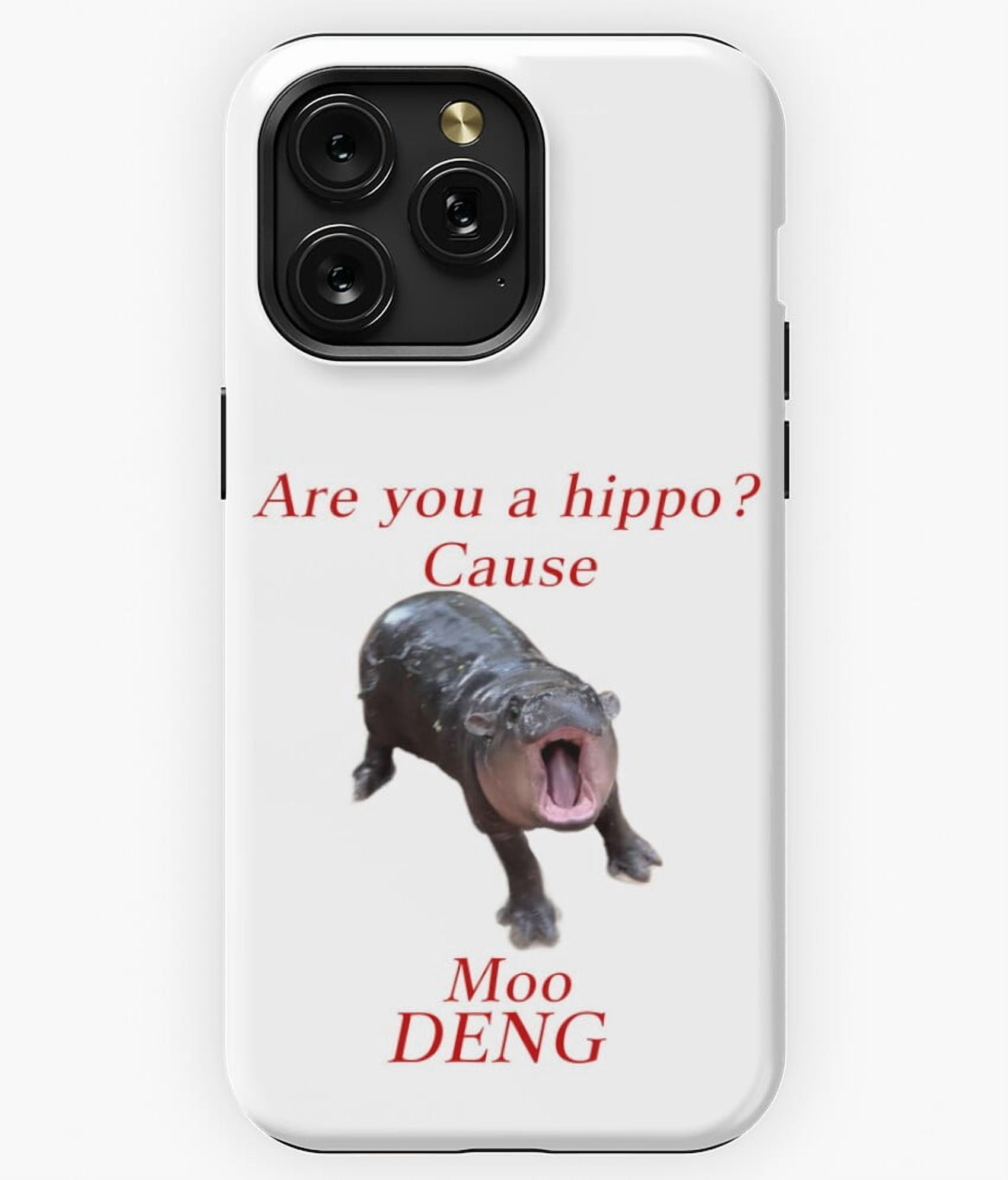 Are You a Hippo? Cause Moo DENG! Funny Pickup A4476 Phone Case for ...