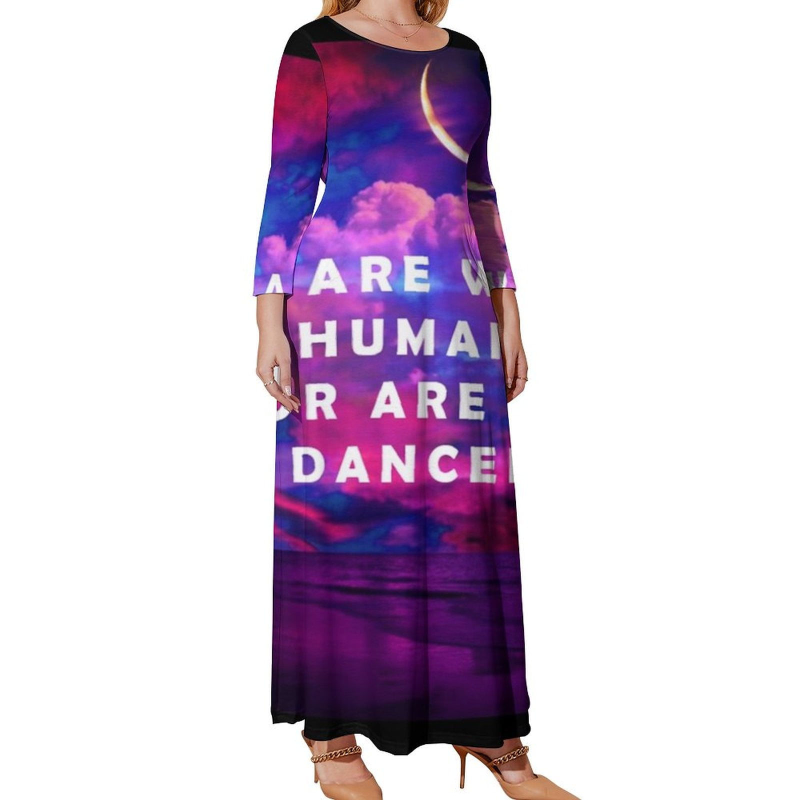 Are we human or are we dancer ? the killers design Long Sleeved Dress ...