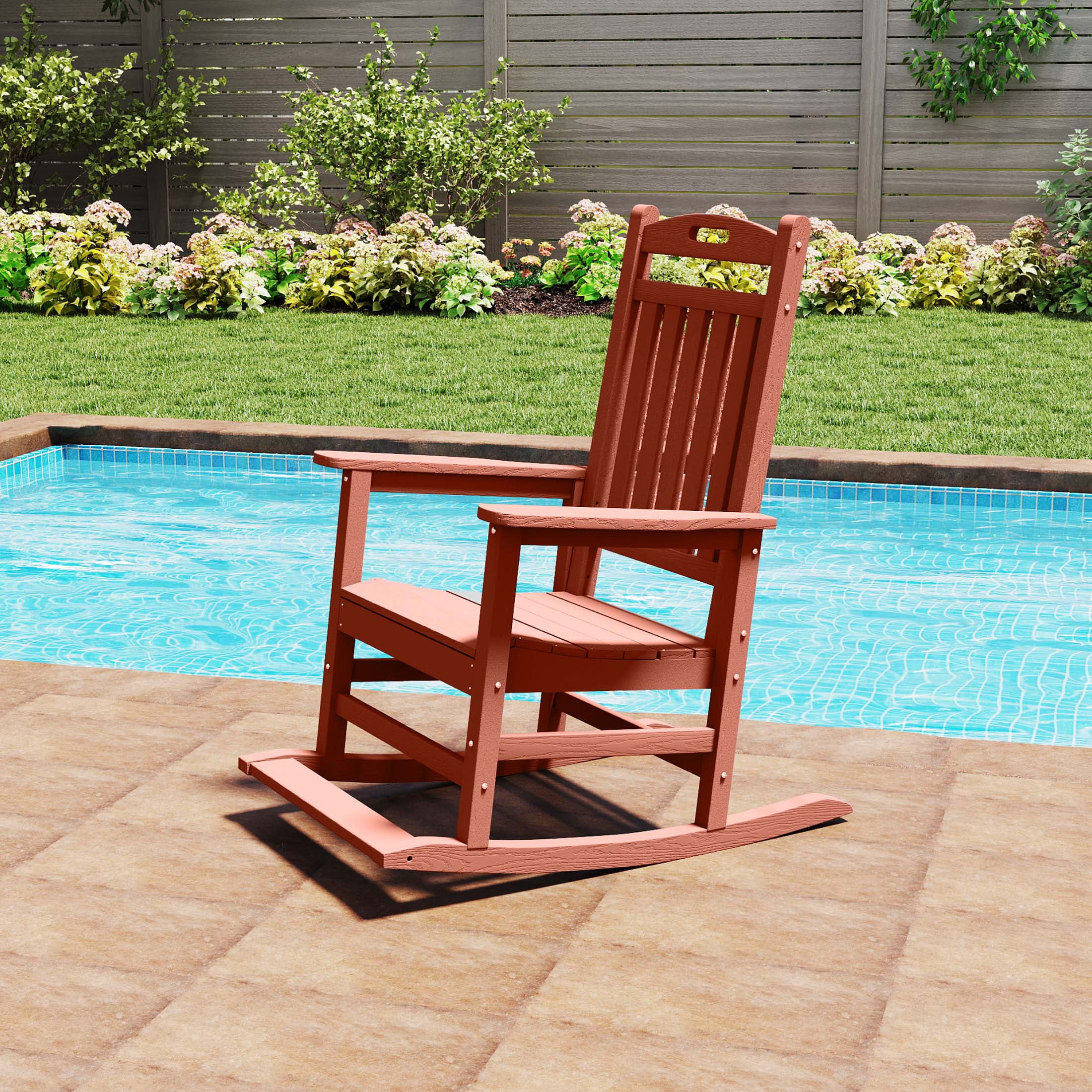 AreShark Outdoor Rocking Chair, All Weather Resistant Patio Rocking ...