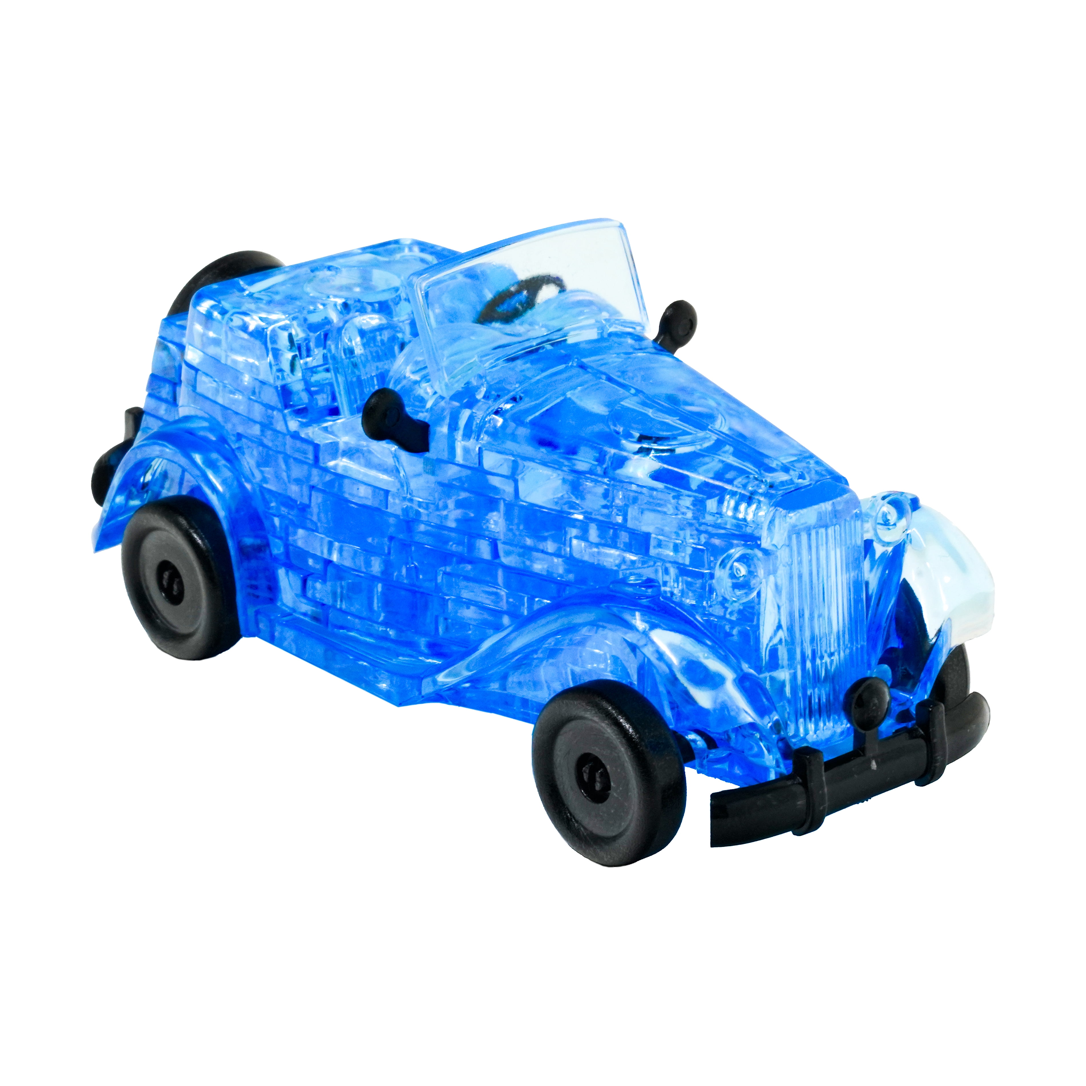 AreYouGame.com 3D Crystal Puzzle - Classic Car (Blue): 53 Pcs - Walmart.com