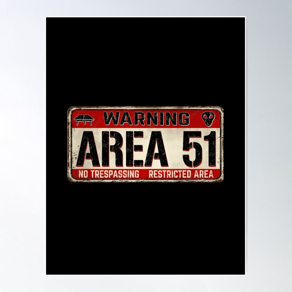 Area 51 #2 Poster Wall Art, Modern Wall Decor For Living Room Bedroom ...