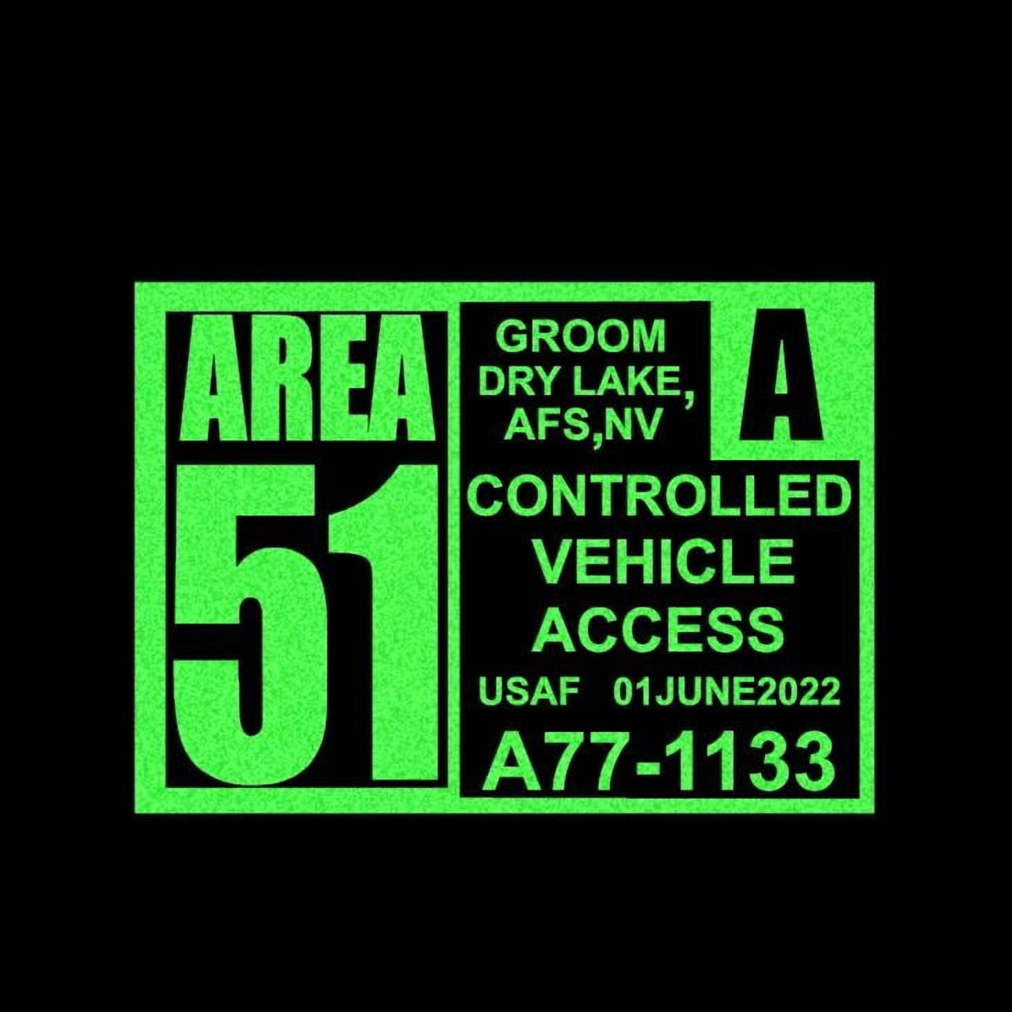 Area 51 Access Parking Permit Vinyl Decal Sticker UV & Waterproof ...