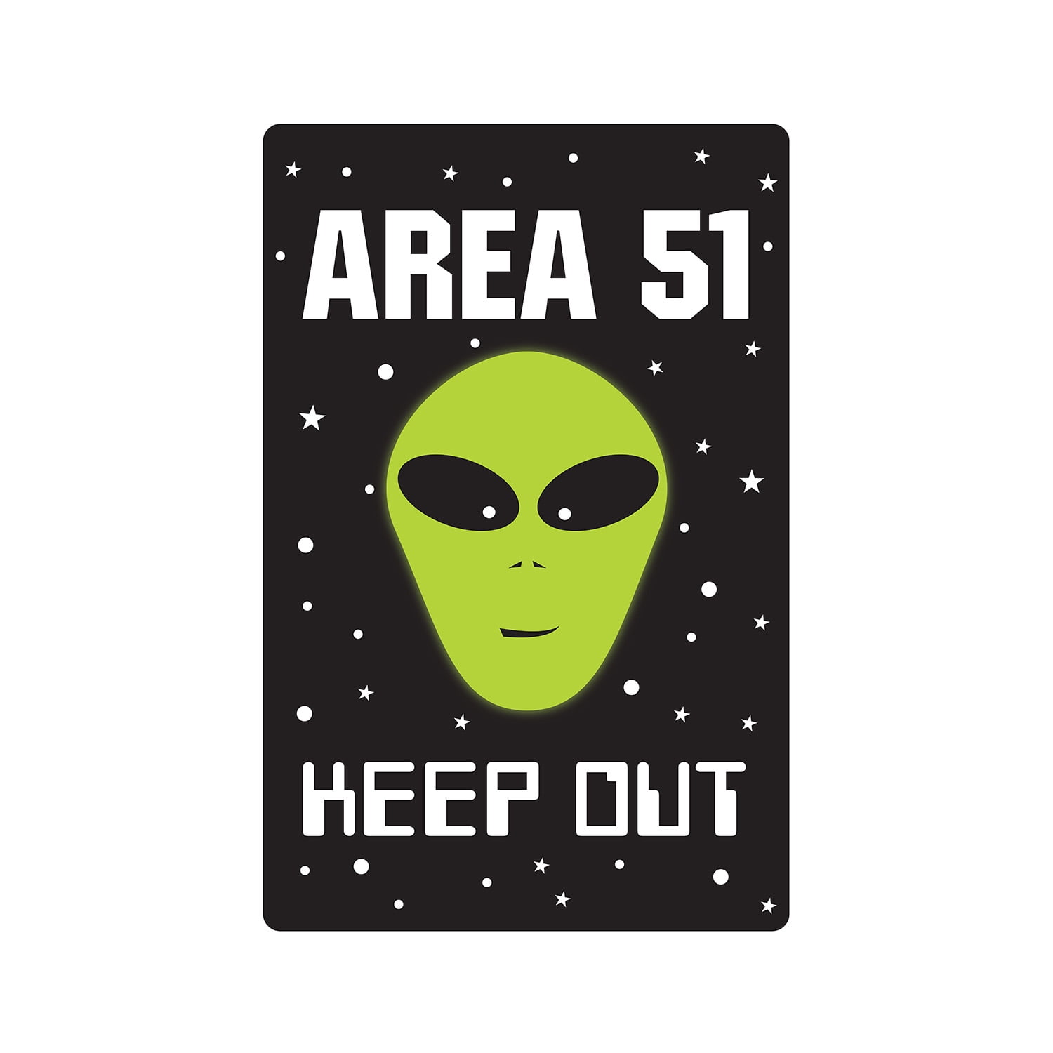 Area 51 Alien Aluminum Sign | Indoor/Outdoor | Funny Home Décor for ...