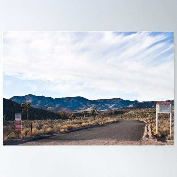 Area 51 Border Poster Wall Art, Modern Wall Decor For Living Room ...