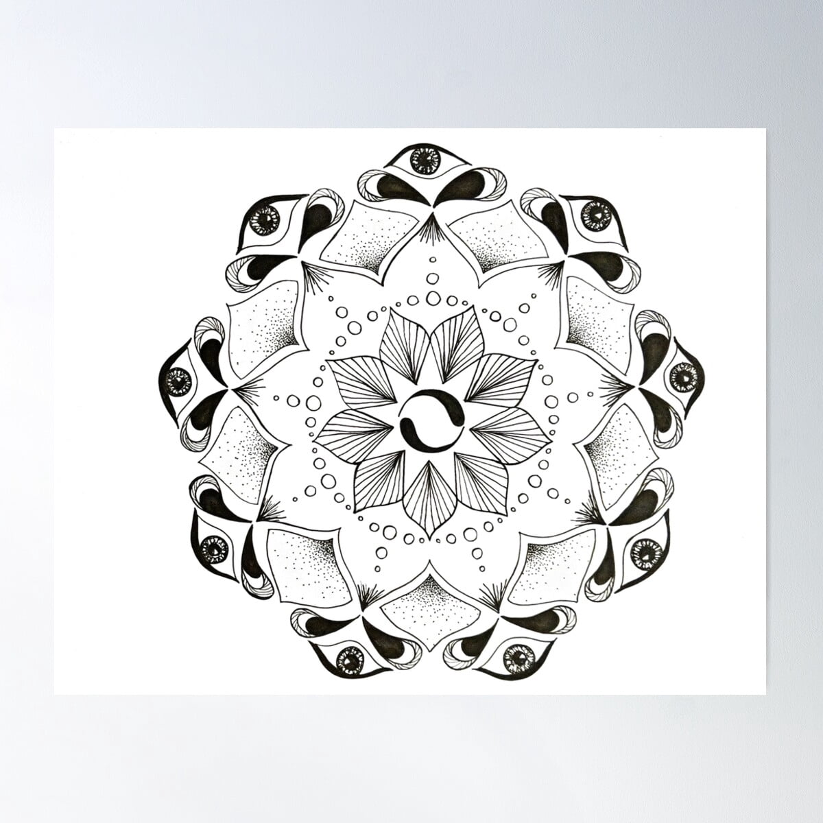 Area 51 Geometrics Poster Wall Art, Modern Wall Decor For Living Room ...