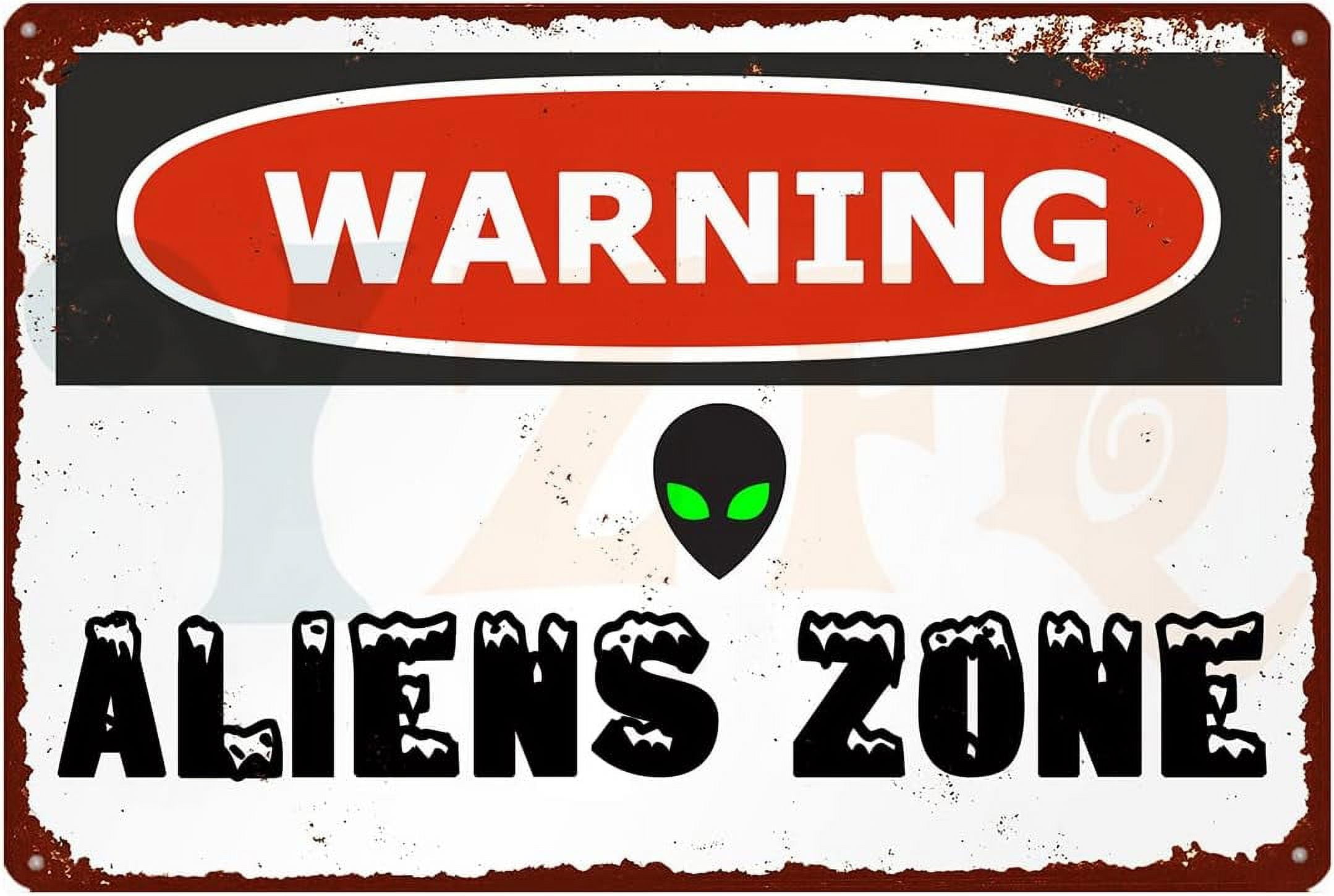 Area 51 No Trespassing Vintage Metal Sign Military Decorative Signs For ...