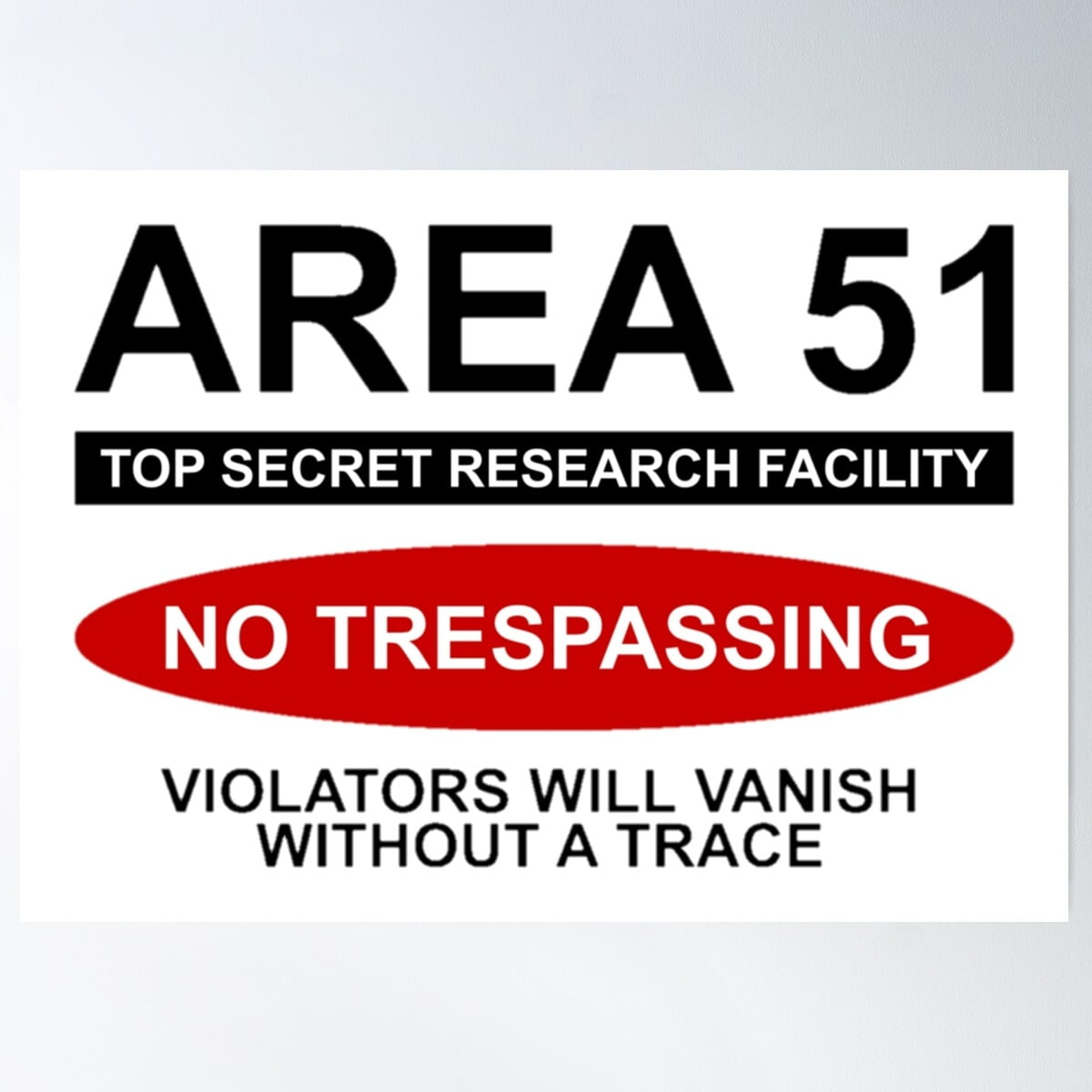 Area 51 Poster Wall Art, Modern Wall Decor For Living Room Bedroom ...