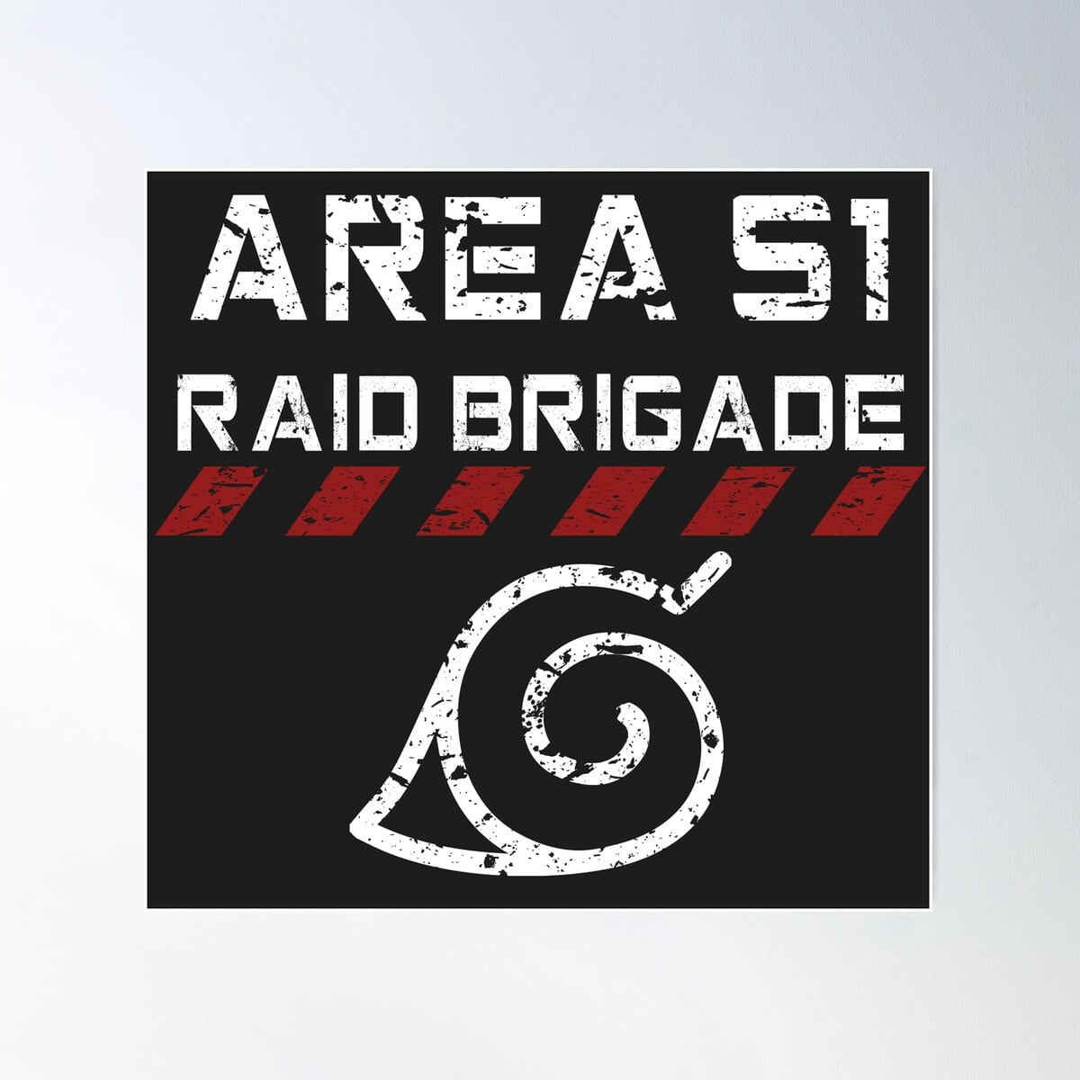 Area 51 Raid Brigade Poster Wall Art, Modern Wall Decor For Living Room ...