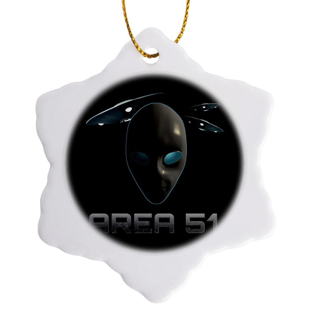 3drose, Area 51 with Alien Head and Three Flying Saucers., 3 inch ...