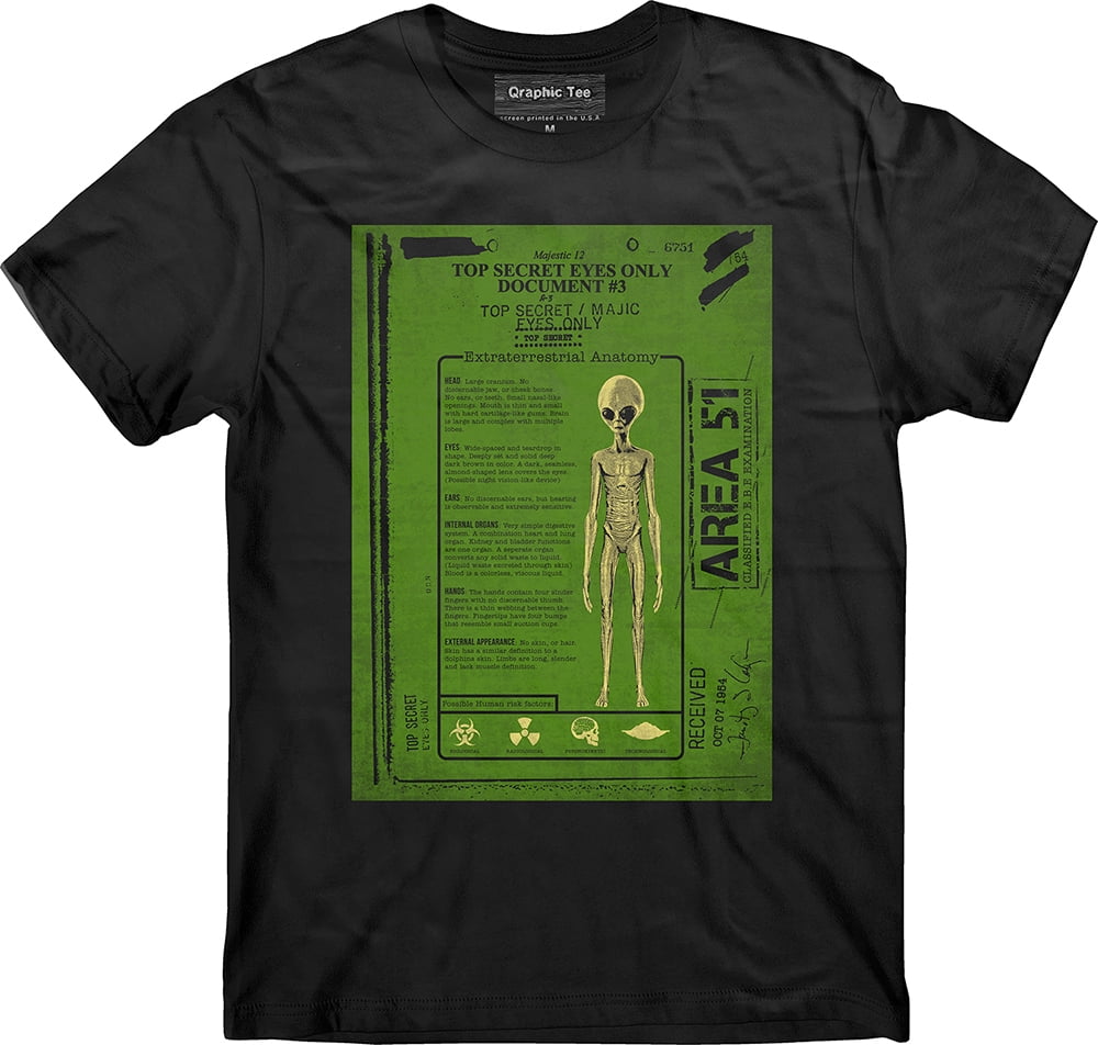 Area 51 t-shirt, Alien Anatomy t-shirt, Property of Area 51, Nevada ...