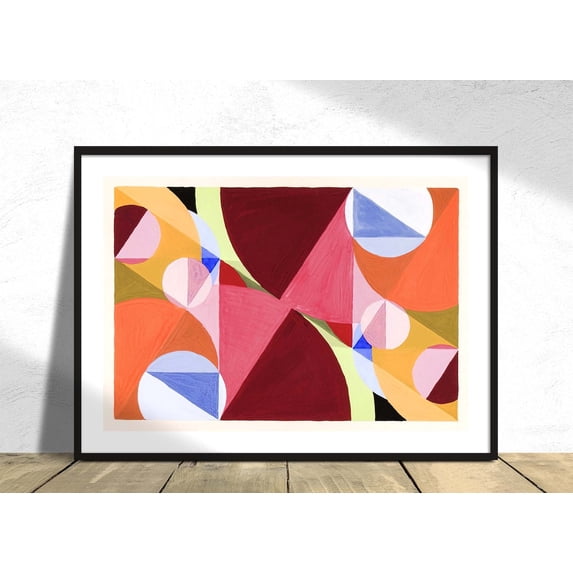Area Broken By Perpendiculars Joseph Schillinger Abstract Poster ...