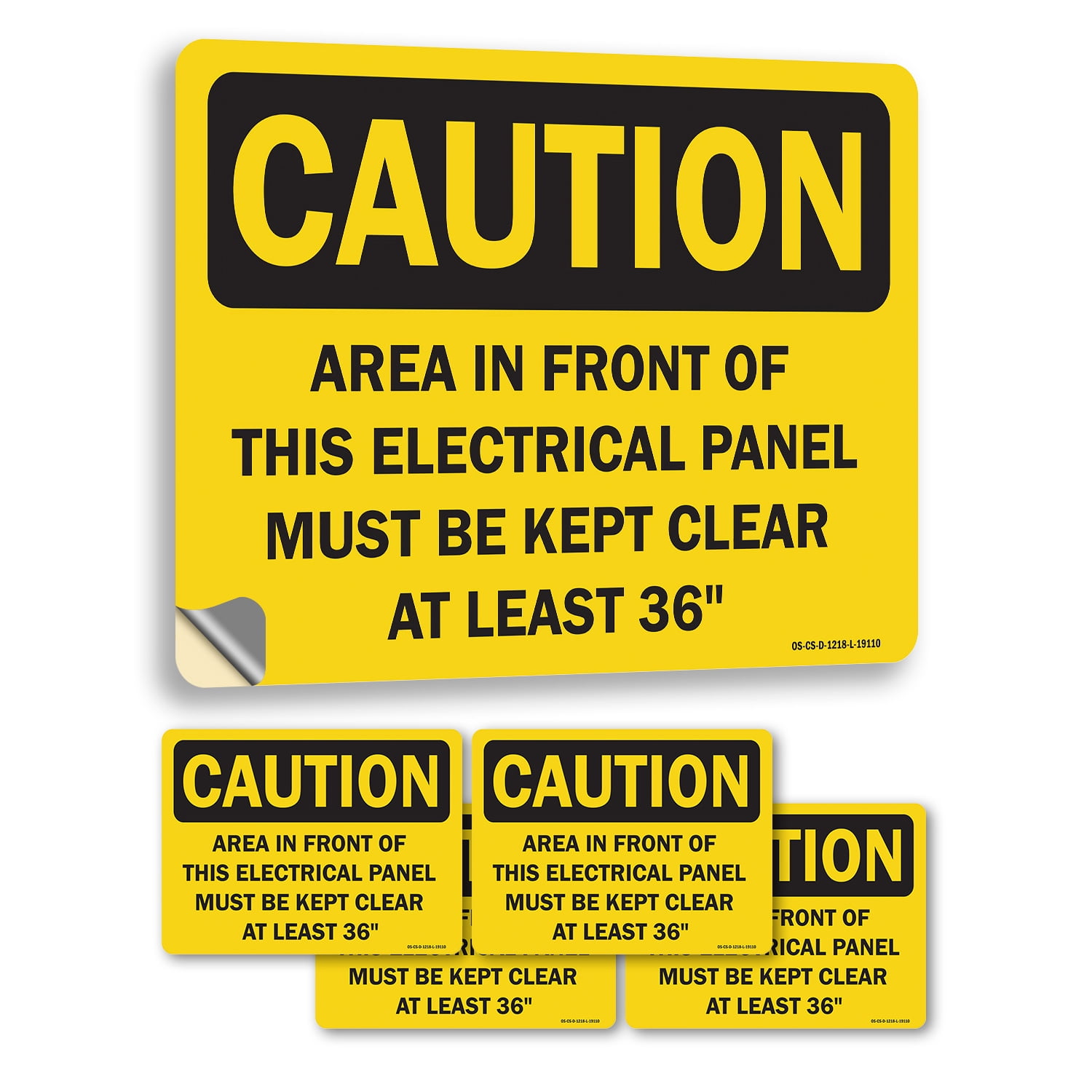 Area In Front Of This Electrical Panel Must Be Kept Clear For At Least ...