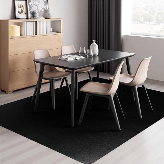 Area Mat for Hard Floor, Clear Area Rug for Home, PVC Non-Slip Floor ...