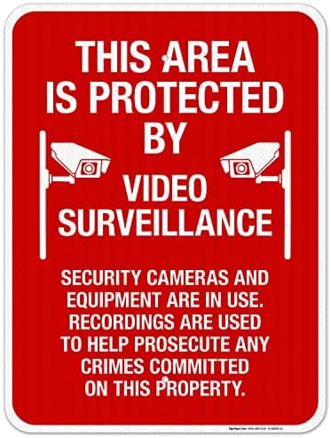 This Area is Protected by Video Surveillance Security Cameras and ...