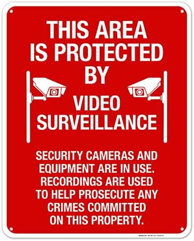 This Area is Protected by Video Surveillance Security Cameras and ...