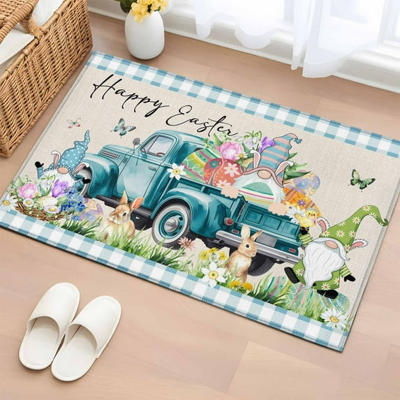 Area Rug 2 x 3 Ft, Easter Indoor Accent Bathroom Rugs for Kitchen ...