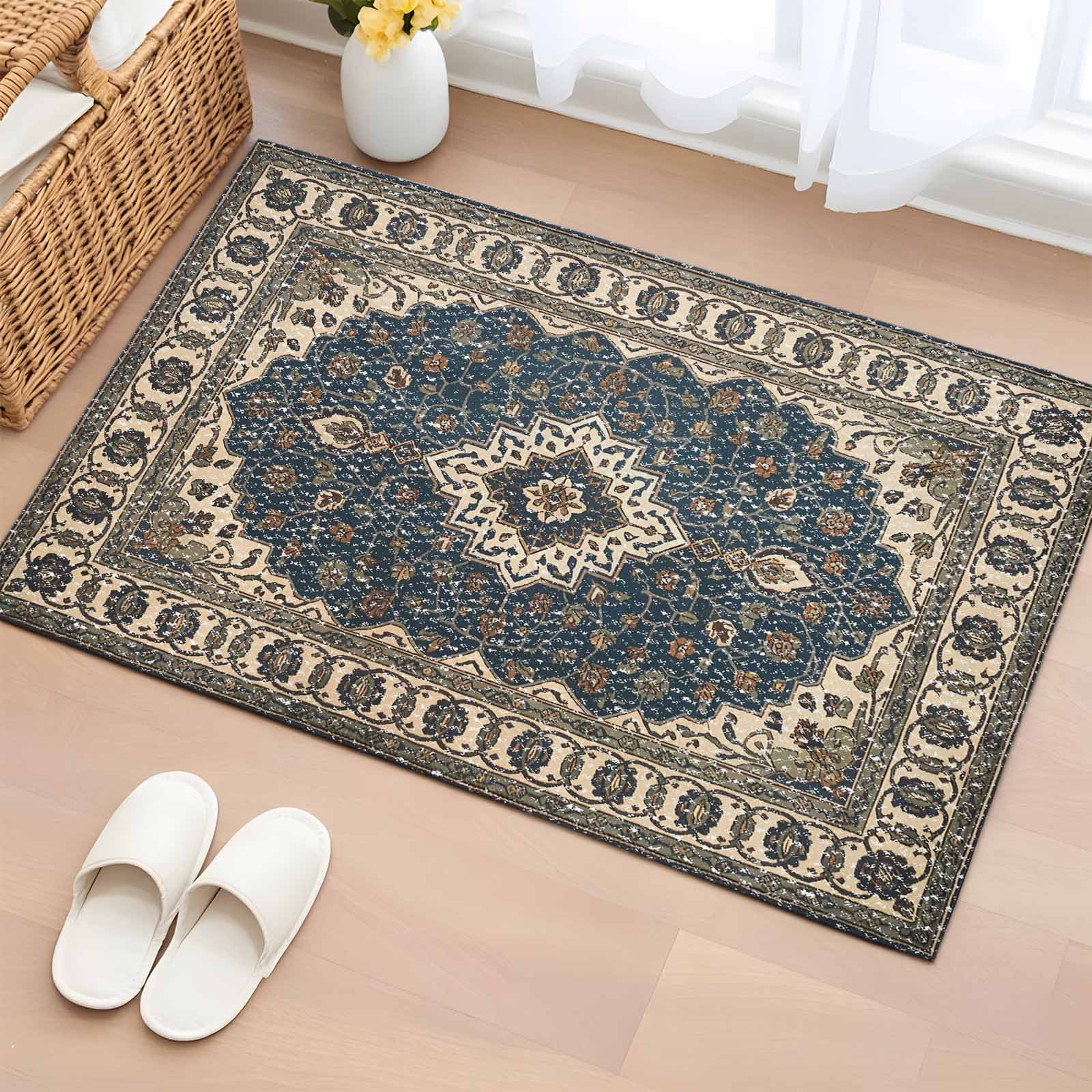 Area Rug 2 x 3 Ft, Southwest Aztec Indoor Accent Bathroom Rugs for ...
