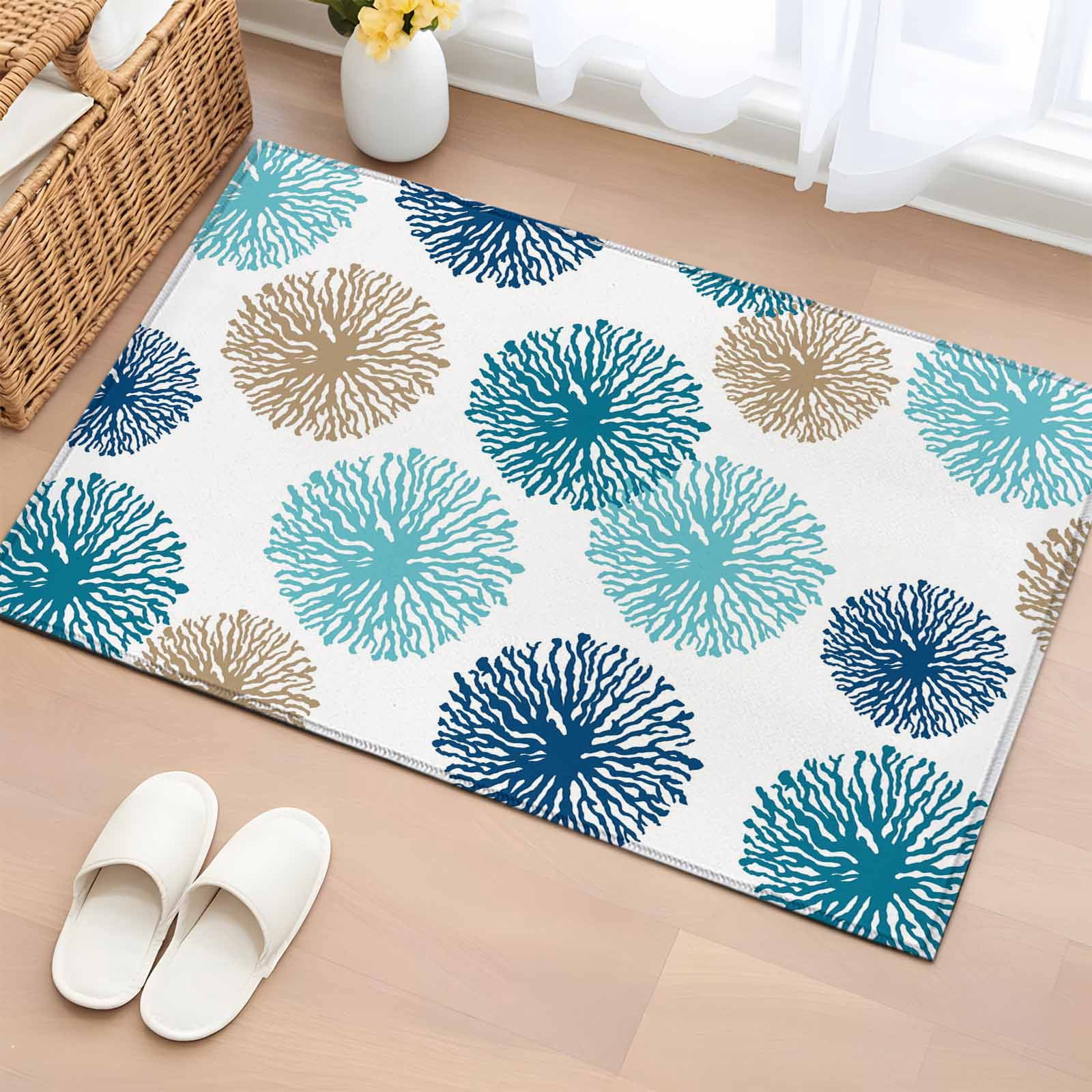 Area Rug 24×36in, Abstract Dandelion Spring Floral Floor Carpet Living ...
