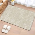 Area Rug 24×36in, Abstract White Tree Sketch on Beige Floor Carpet ...