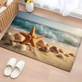 Area Rug 24×36in, Starfish Shell Conch on Beach Floor Carpet Living ...