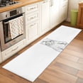 Area Rug 24×72in, Cute Cat Sketch SPA Head Towel Floor Carpet Living ...