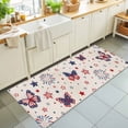 Area Rug 24×72in, Independence Day Blue Red Star Butterfly Floor Carpet ...