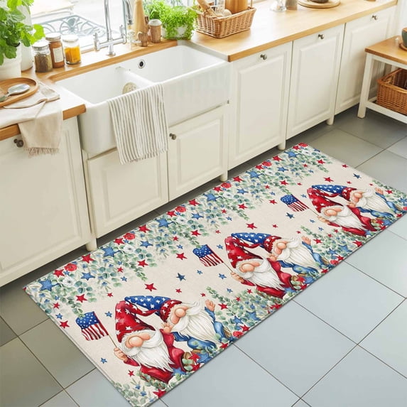 Area Rug 24×72in, Independence Day Gnomes Floor Carpet Living Room Rug ...