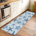 Area Rug 24×72in, Vintage Blue Marine Starfish Floor Carpet Living Room ...