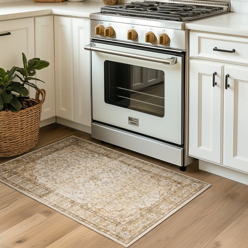 Area Rug 2x3, Machine Washable Rugs for Living Room, Non Slip Rug with ...