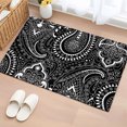 Area Rug 2x3ft Abstract Pesley Floral Area Rugs Washable Low Pile Floor ...