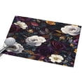 Area Rug 2x3ft Abstract White Purple Flowers Washable Area Rugs for ...