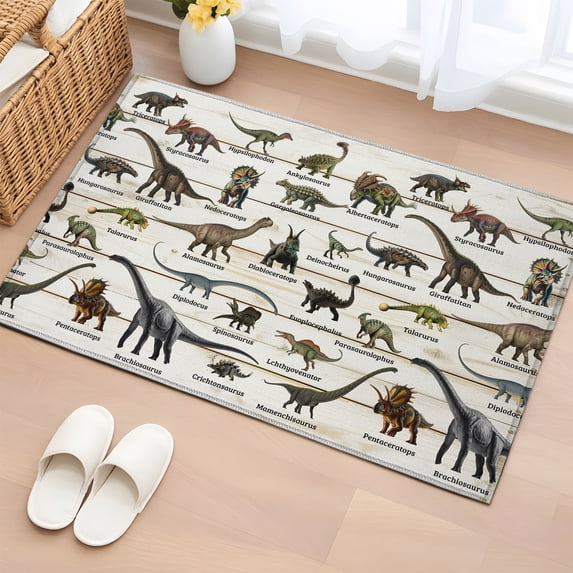 Area Rug 2x3ft Animal Dinosaur Area Rugs Washable Low Pile Floor Carpet ...