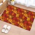 Area Rug 2x3ft Autumn Maple Leaves Seamless Area Rugs Washable Low Pile ...