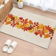 Area Rug 2x3ft, Autumn Thanksgiving Orange Maple Leaf Washable Rugs for ...