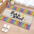 Area Rug 2x3ft Back to School Paw Print Area Rugs Washable Low Pile ...