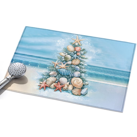 Area Rug 2x3ft Beach Pine Tree Washable Area Rugs for Living Room Shell ...