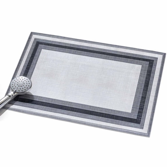 Area Rug 2x3ft Black Gray Art Washable Area Rugs for Living Room Retro ...