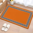 Area Rug 2x3ft Black Simple Geometric Lines Border Area Rugs Washable ...