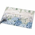 Area Rug 2x3ft Blue Hydrangeas Leaves Washable Area Rugs for Living ...