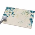 Area Rug 2x3ft Blue Petals Leaves Washable Area Rugs for Living Room ...