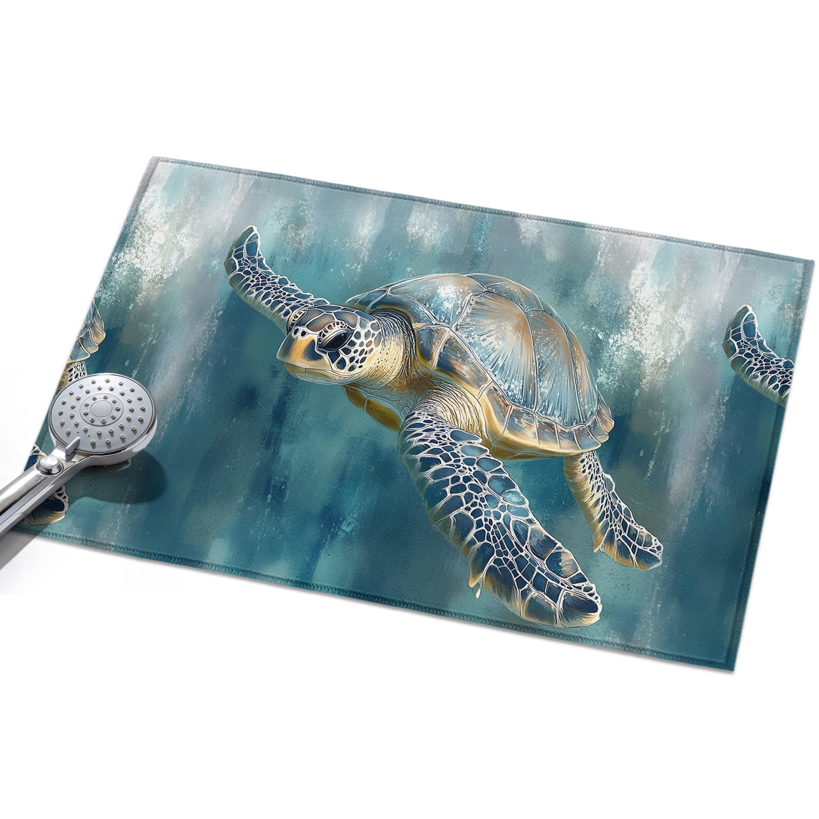 Area Rug 2x3ft Blue Turtle Ocean Washable Area Rugs for Living Room Oil ...