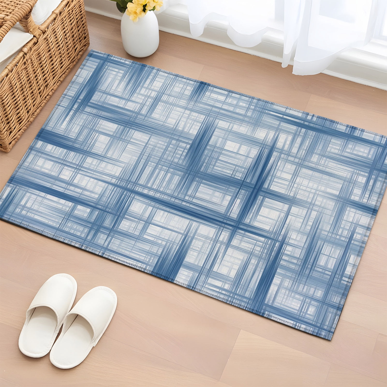Area Rug 2x3ft Blue Weaves Floor Entryway Rugs Indoor Floor Area Mat ...