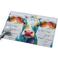 Area Rug 2x3ft Blue White Cow Painting Washable Area Rugs for Living ...
